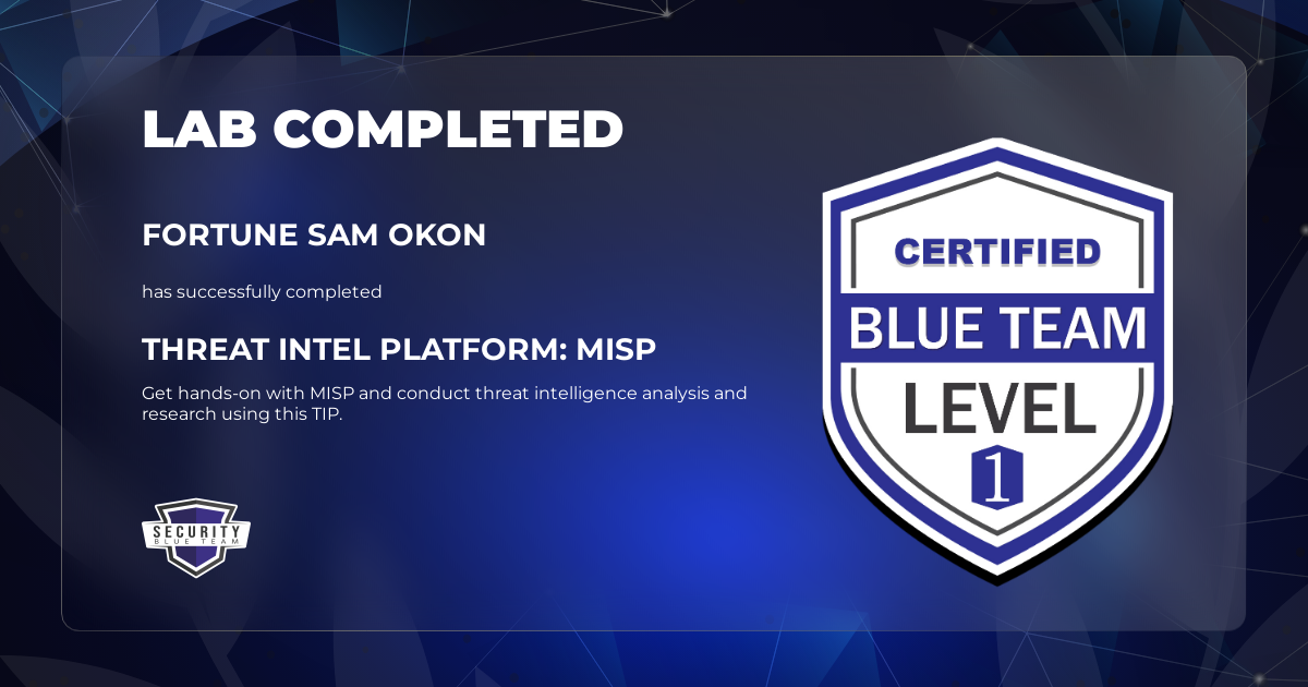 Threat Intel Platform: MISP Certificate